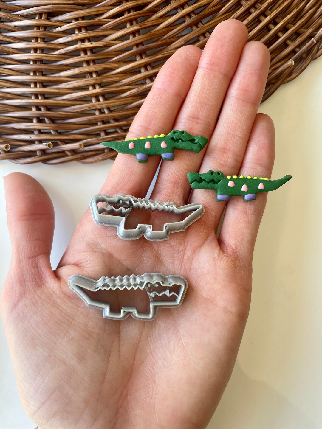 Crocodile Clay Cutter | Alligator Shape Cutter for Polymer Clay ...