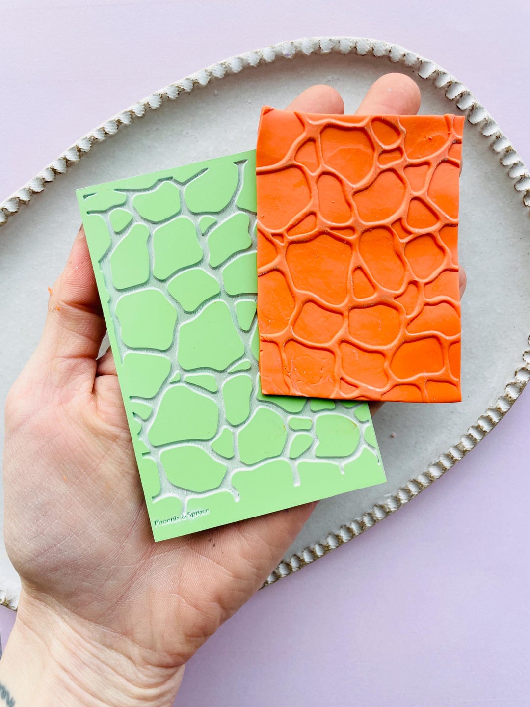 Clay Texture Mat | Leather Texture for Polymer Clay Metal Clay Ceramic ...