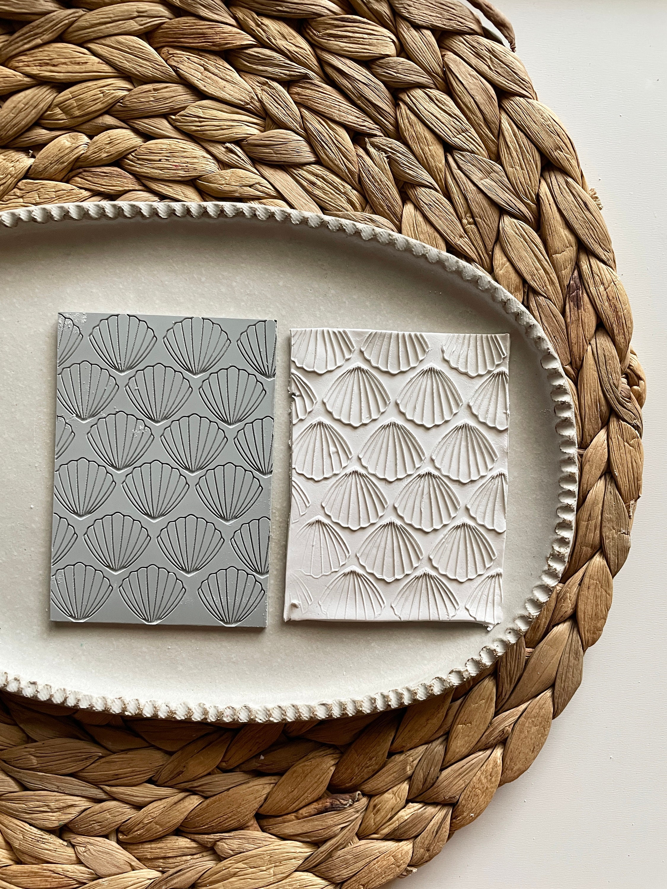 Polymer Clay Texture Mat Seashells Large Impression Sheet - Etsy