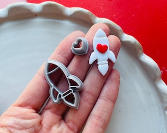 Spaceship Clay Cutter, Rocketship, Galaxy Clay Cutter, Space Clay ...