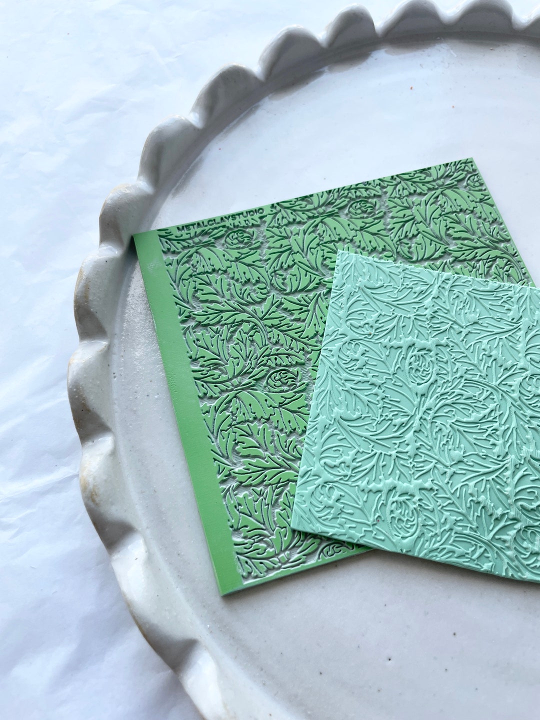 Polymer Clay Texture Mat | Leaves Texture Sheet | Metal Clay Texture ...