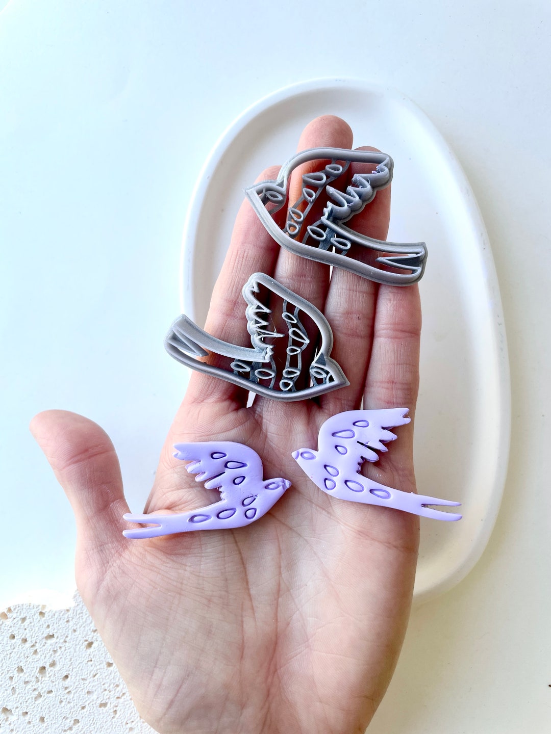 Clay Cutter | Bird Shape Cutter for Polymer Clay | Dove Clay Mould ...