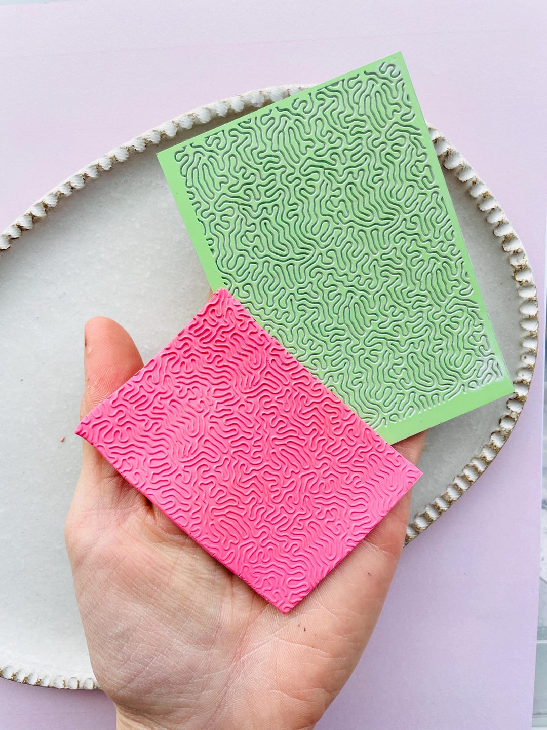 Clay Texture Mat | Squiggles Texture for Polymer Clay Metal Clay ...