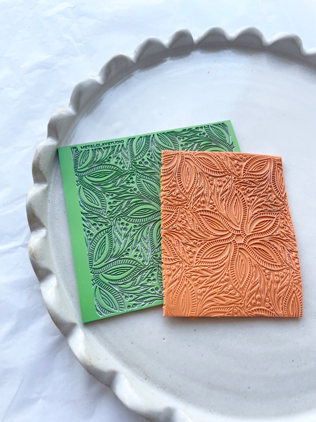 Polymer Clay Texture Mat | Mandala Flower Texture Sheet | Metal Clay ...