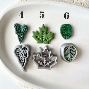 Clay Cutter | Leaves Shape Cutter for Polymer Clay | Leaf Clay Mould ...
