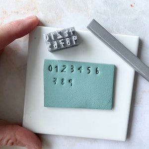 Number Clay Stamps | Polymer Clay Pottery Ceramic Soap Making Stamps ...