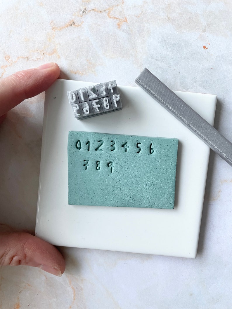 Number Clay Stamps | Polymer Clay Pottery Ceramic Soap Making Stamps ...