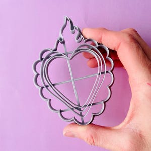Large Clay Cutter Set | Sacred Heart Shape Cutters Set for Polymer Clay ...