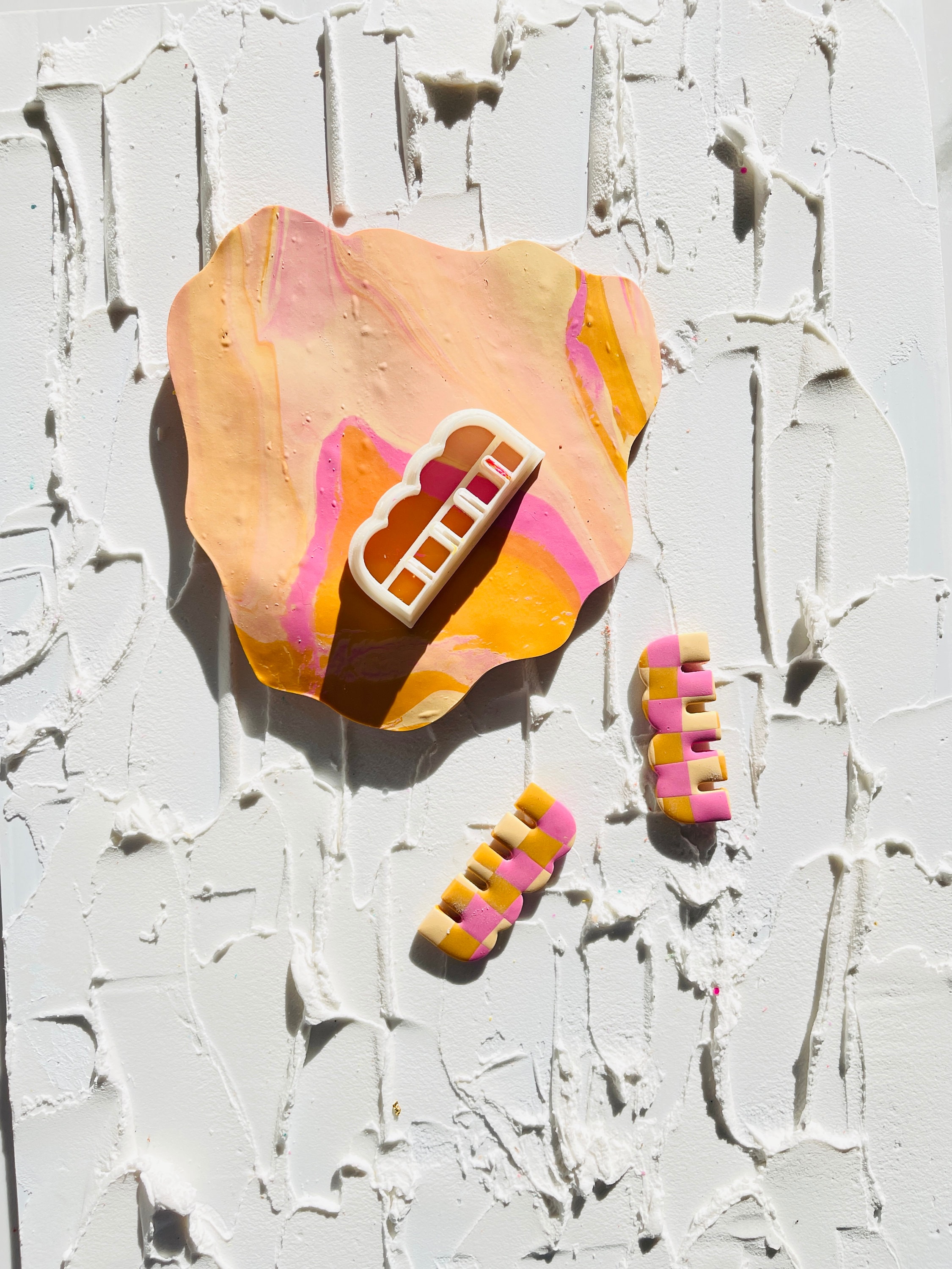 Polymer Clay Shape Cutter | Abstract Modern Earring Moulds| Squiggle ...