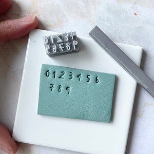 Number Clay Stamps | Polymer Clay Pottery Ceramic Soap Making Stamps ...