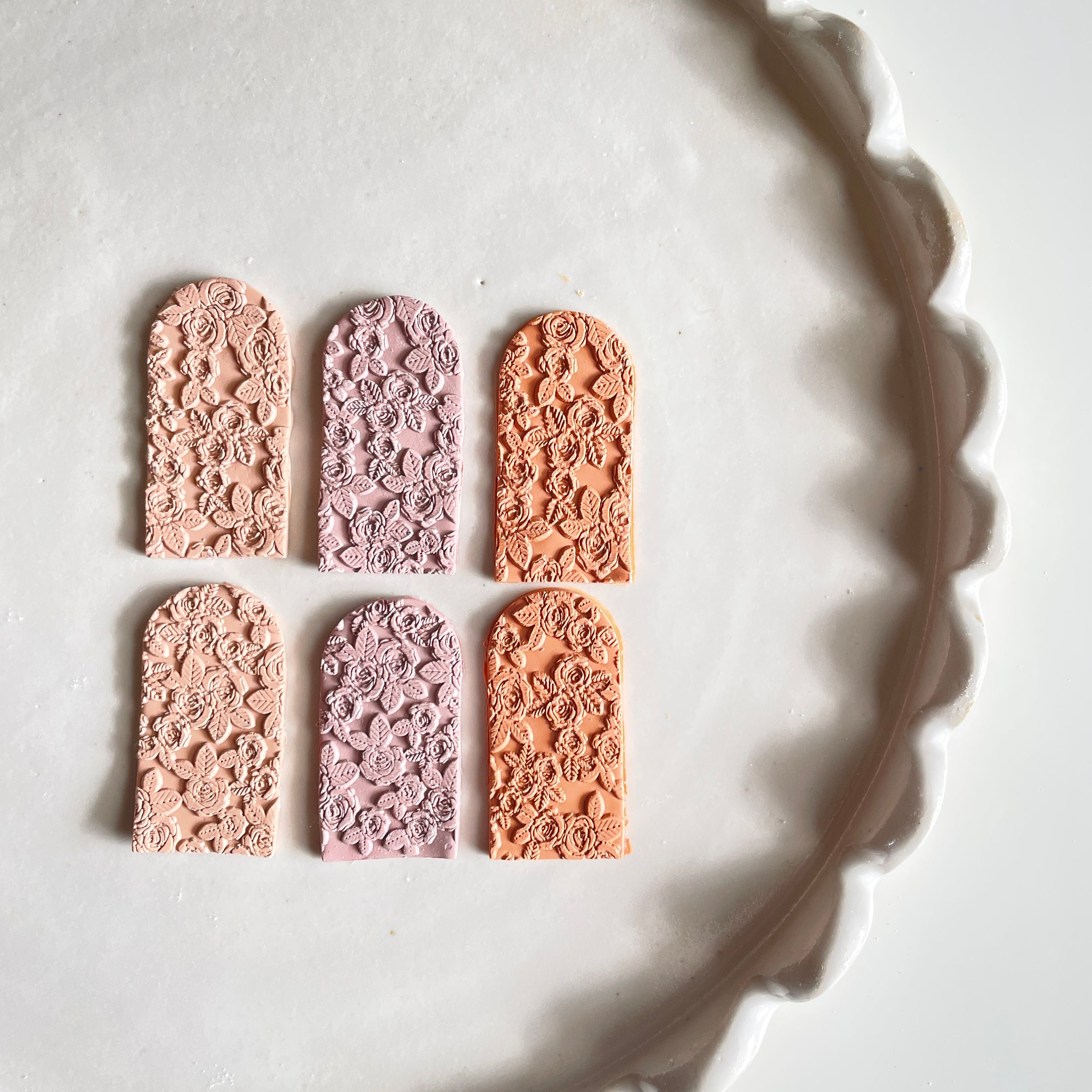 Polymer Clay Texture Mat Roses Flowers Botanical Texture - Etsy