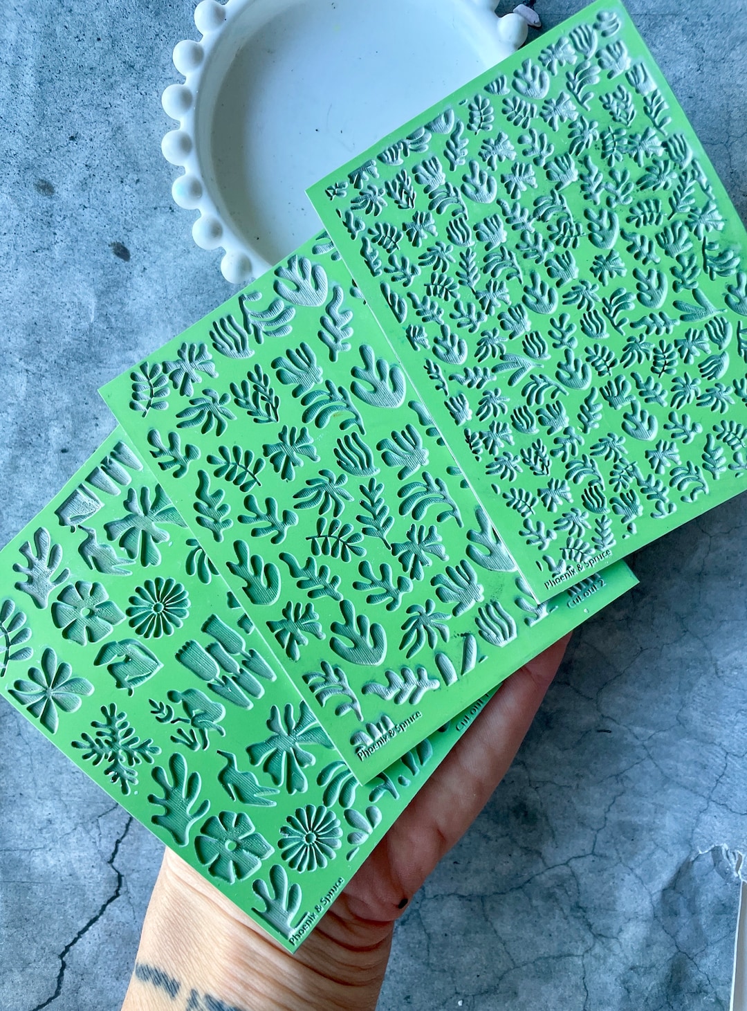 Clay Texture Mats | Matisse Texture for Polymer Clay Metal Clay Ceramic ...