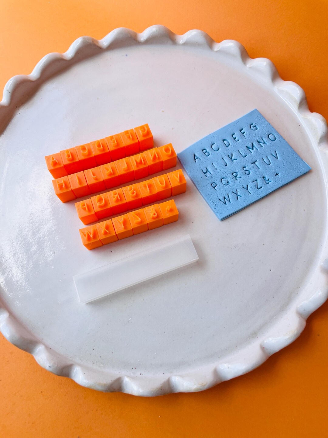 Alphabet Clay Stamps | Polymer Clay Capital Letters Stamps 6.5mm ...