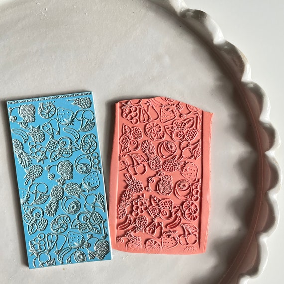 Polymer clay texture sheet Texture mat for polymer clay Rubber texture ...