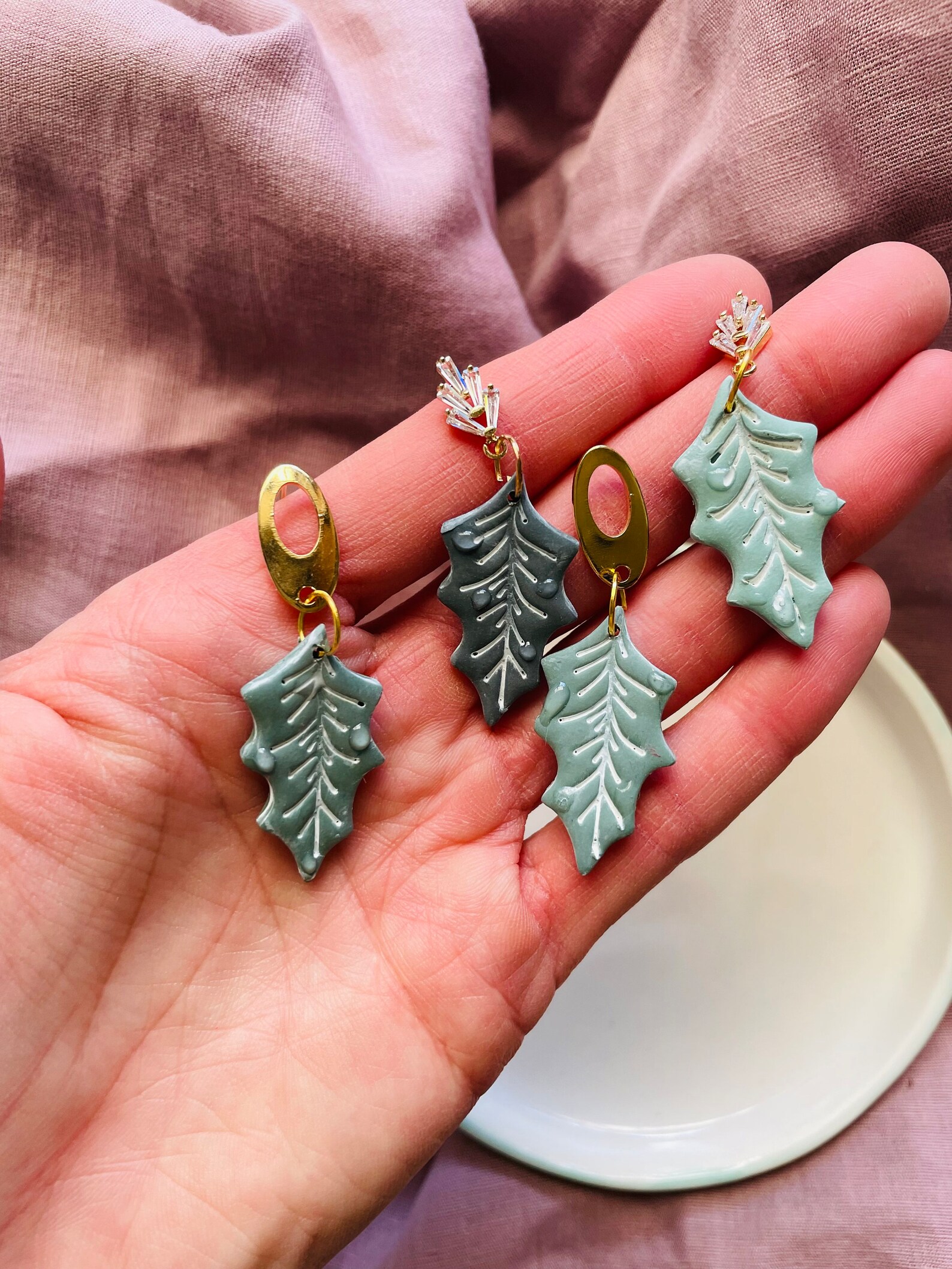 Leaf Shape Cutter for Polymer Clay | Poinsettia Holly Flower Cut Out ...