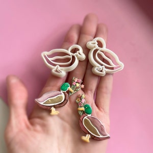 Duck Shape Cutter for Polymer Clay | Bird Farm Animal Set of 2 Cut Out ...