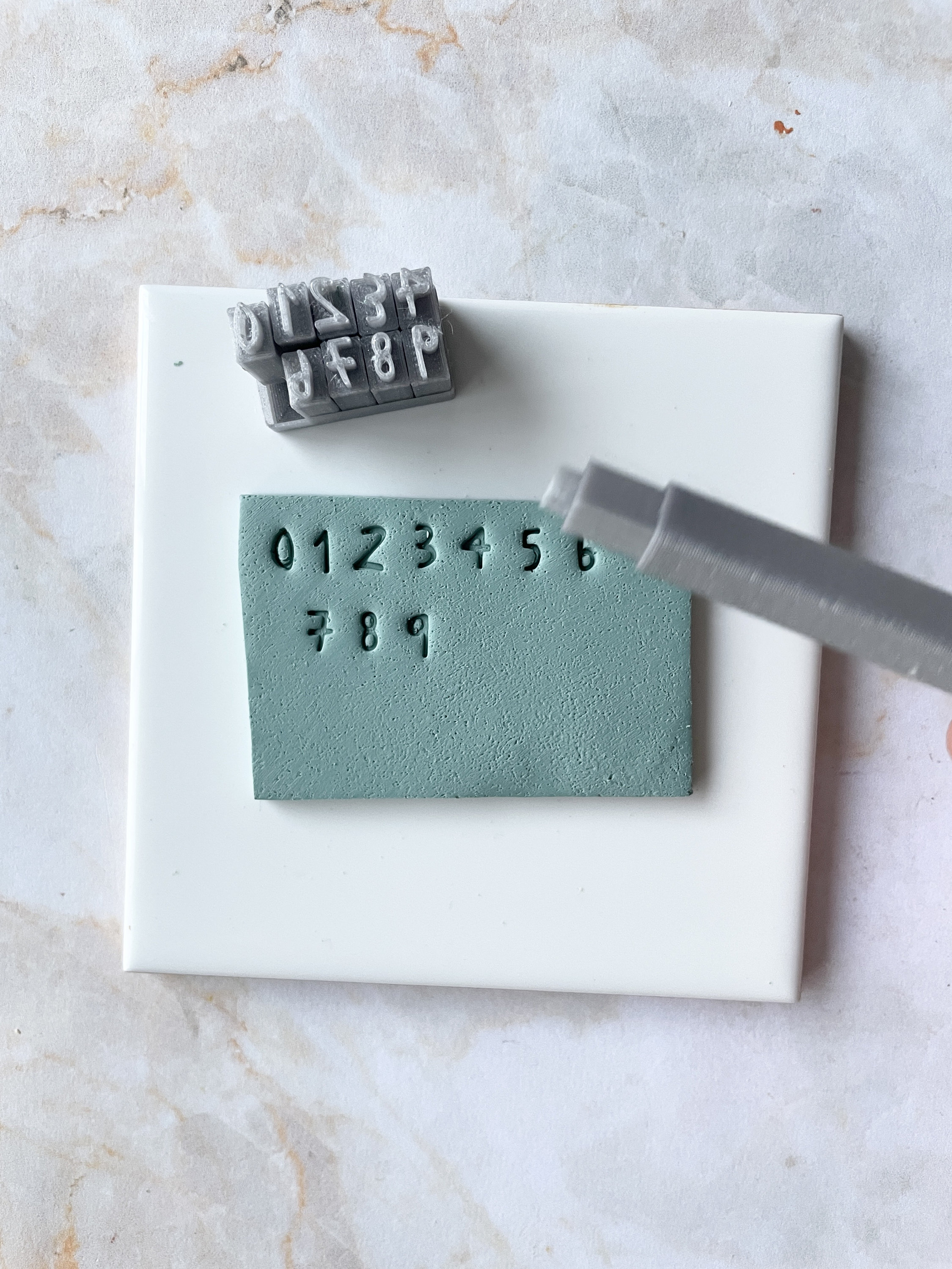 Number Clay Stamps | Polymer Clay Pottery Ceramic Soap Making Stamps ...