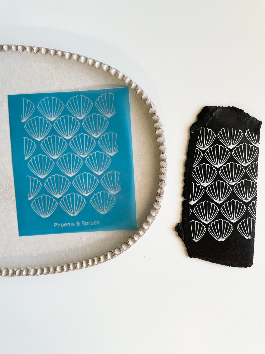 Silk Screen for Polymer Clay | Seashell Shell Screen Printing Stencil ...