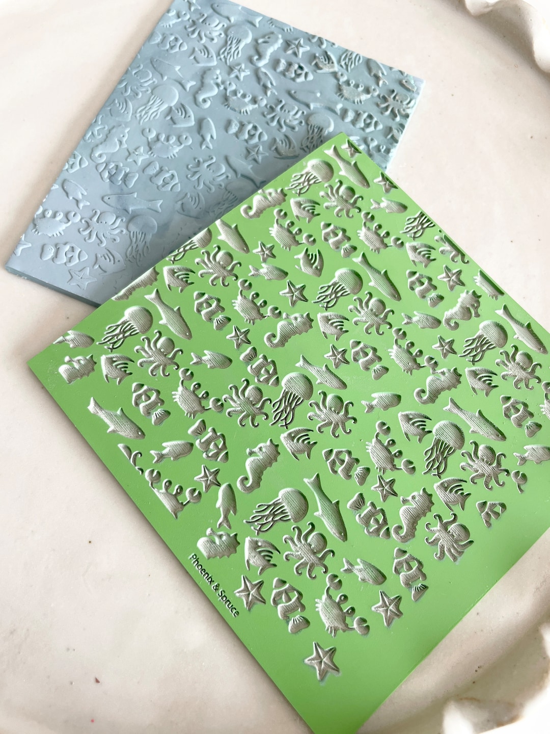 Clay Texture Mat | Ocean Texture for Polymer Clay Metal Clay Ceramic ...