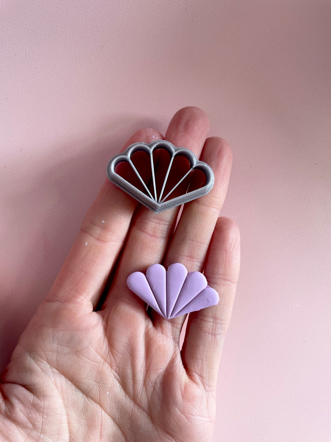 Polymer Clay Shape Cutter Art Deco Embossing Clay Cutter Petal Stamp ...