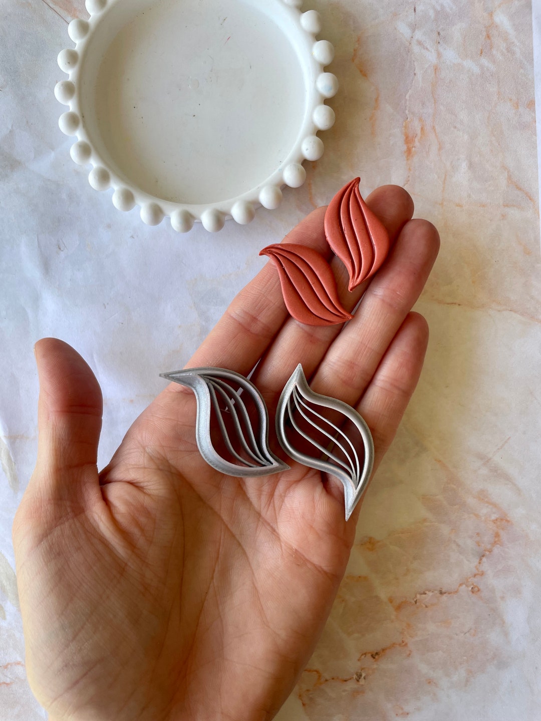 Clay Cutter | Art Deco Shape Cutter for Polymer Clay | Embossing Clay ...