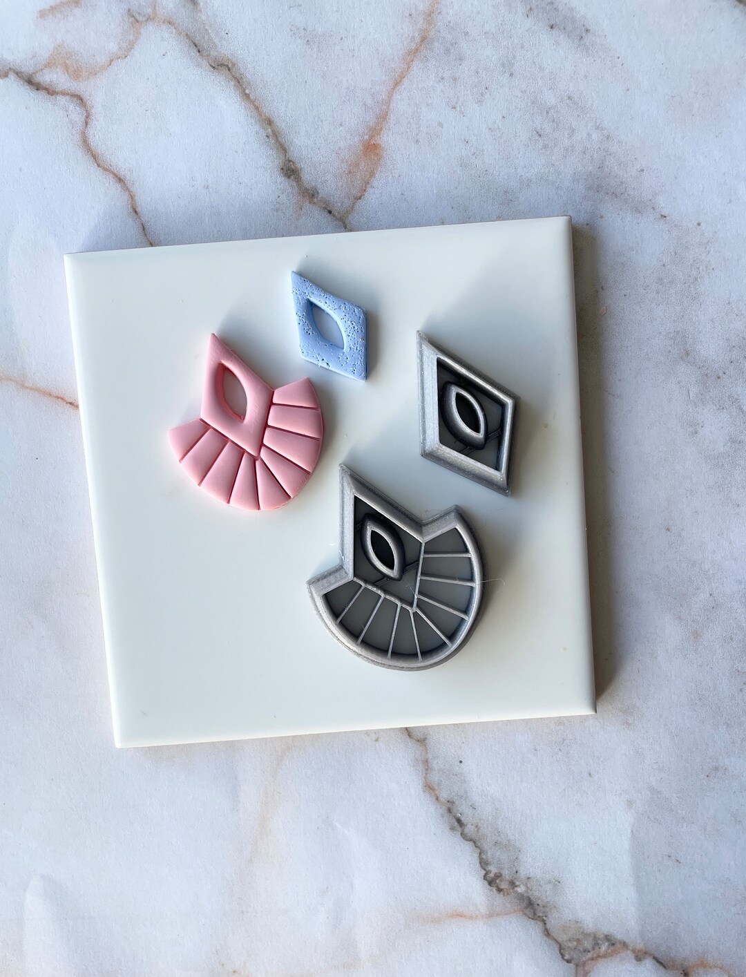 Clay Cutter | Art Deco Shape Cutters Set for Macrame Polymer Clay and ...