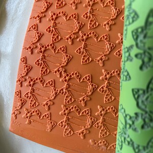 Clay Texture Mat | Tattoo Heart Texture for Polymer Clay Metal Clay ...