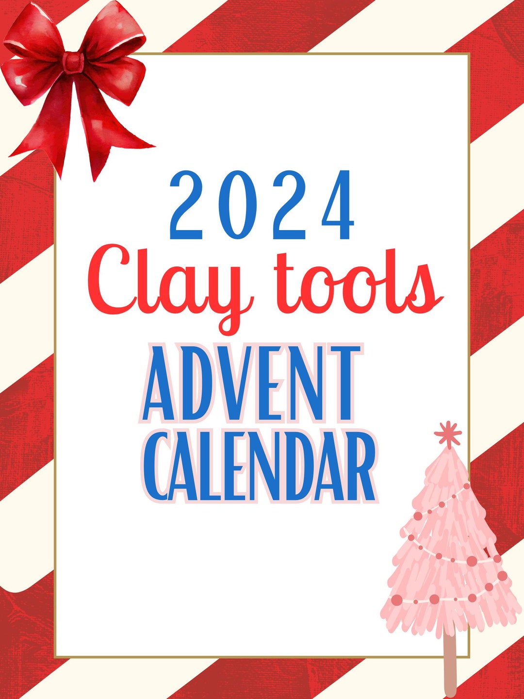 Clay Tools Advent Calendar Clay Cutters Shape Cutters Clay Stamps Clay ...