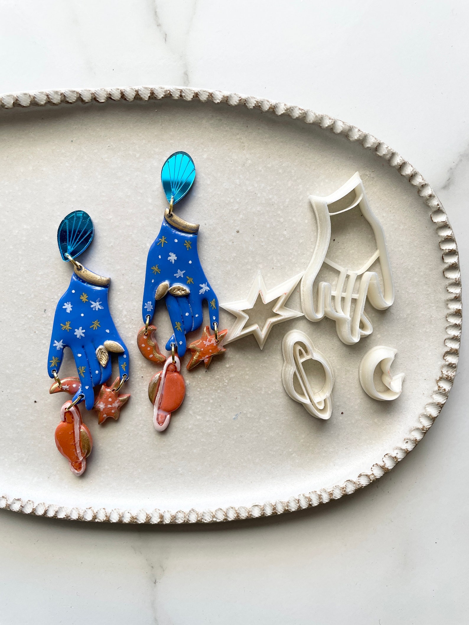 Polymer Clay Shape Cutter Fortune Teller Hand Boho Mystical - Etsy