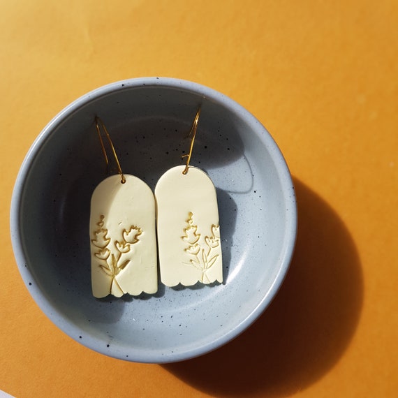 Craft Supplies & Tools Tools Violet Flower Polymer Clay Embosser ...