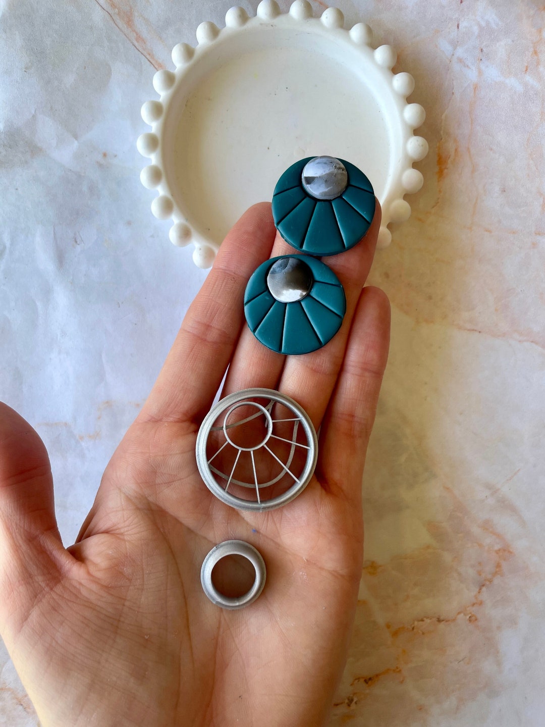 Clay Cutter | Art Deco Shape Cutters Set for Polymer Clay | Embossing ...