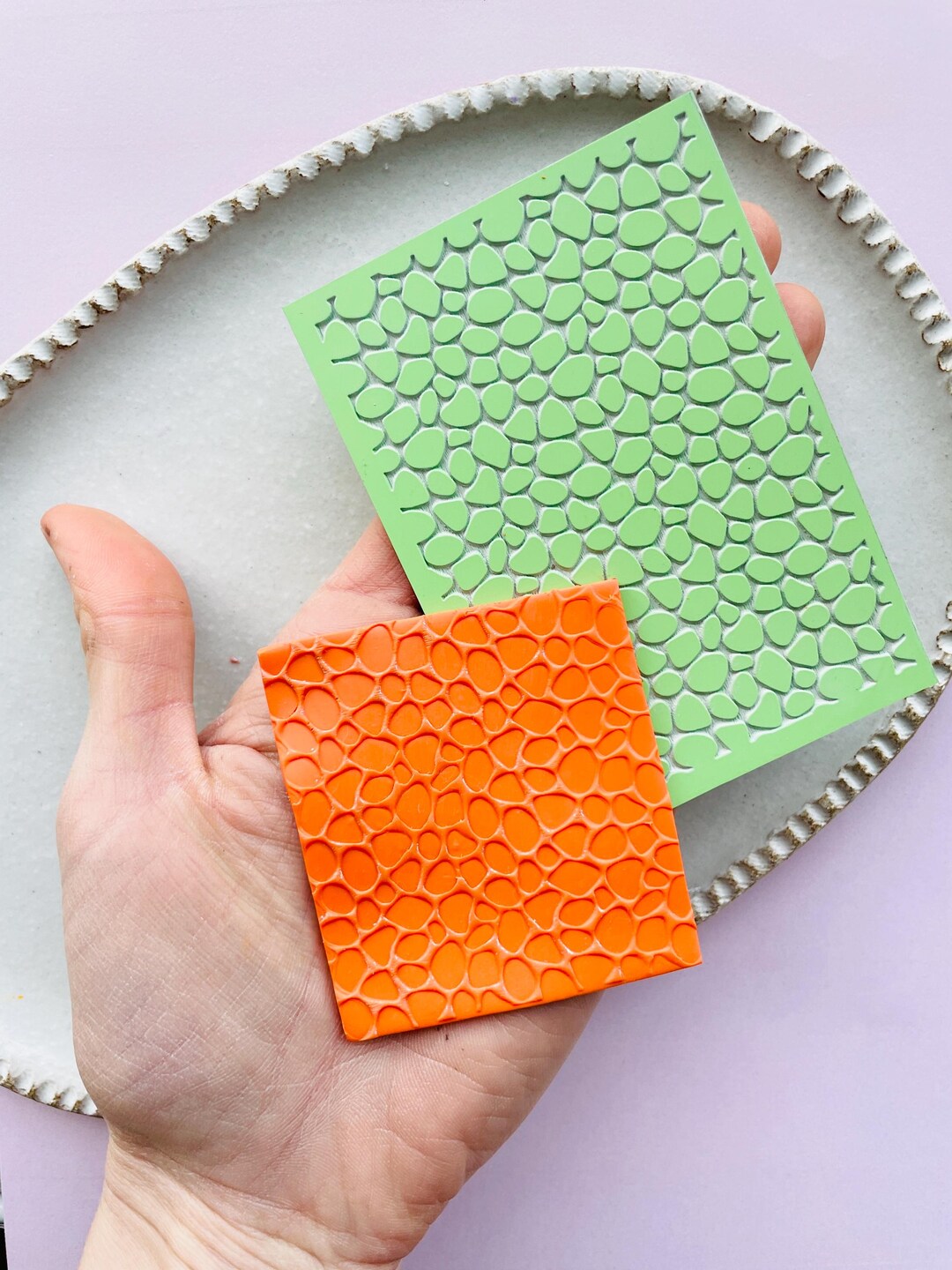Clay Texture Mat | Pebbles Texture for Polymer Clay Metal Clay Ceramic ...