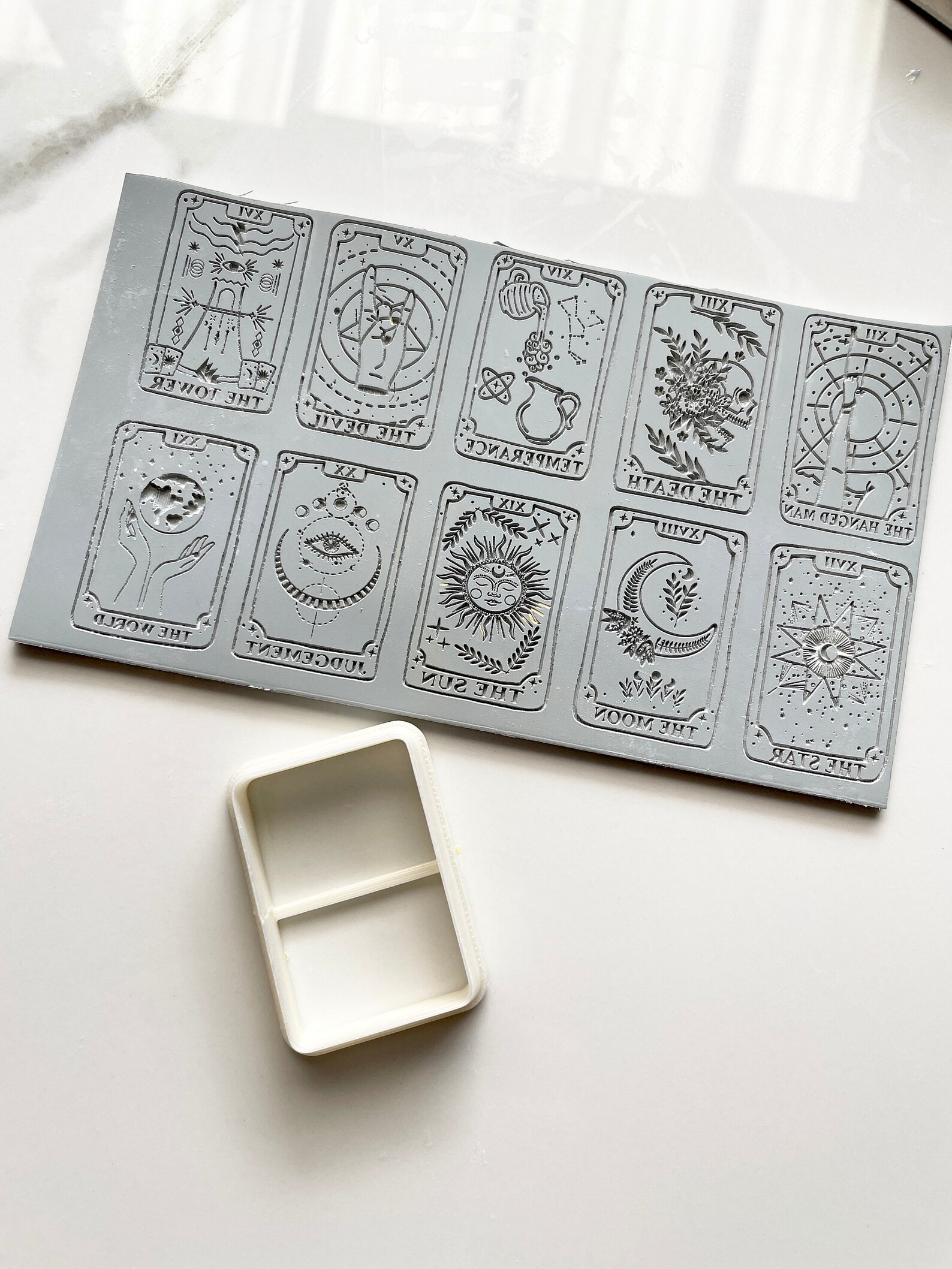 Polymer Clay Texture Mat Tarot Arcana Mystical Boho Fortune | Etsy