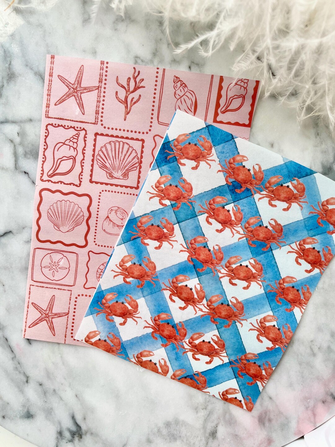 Water Soluble Transfer Paper for Polymer Clay | Crab Image Transfer ...