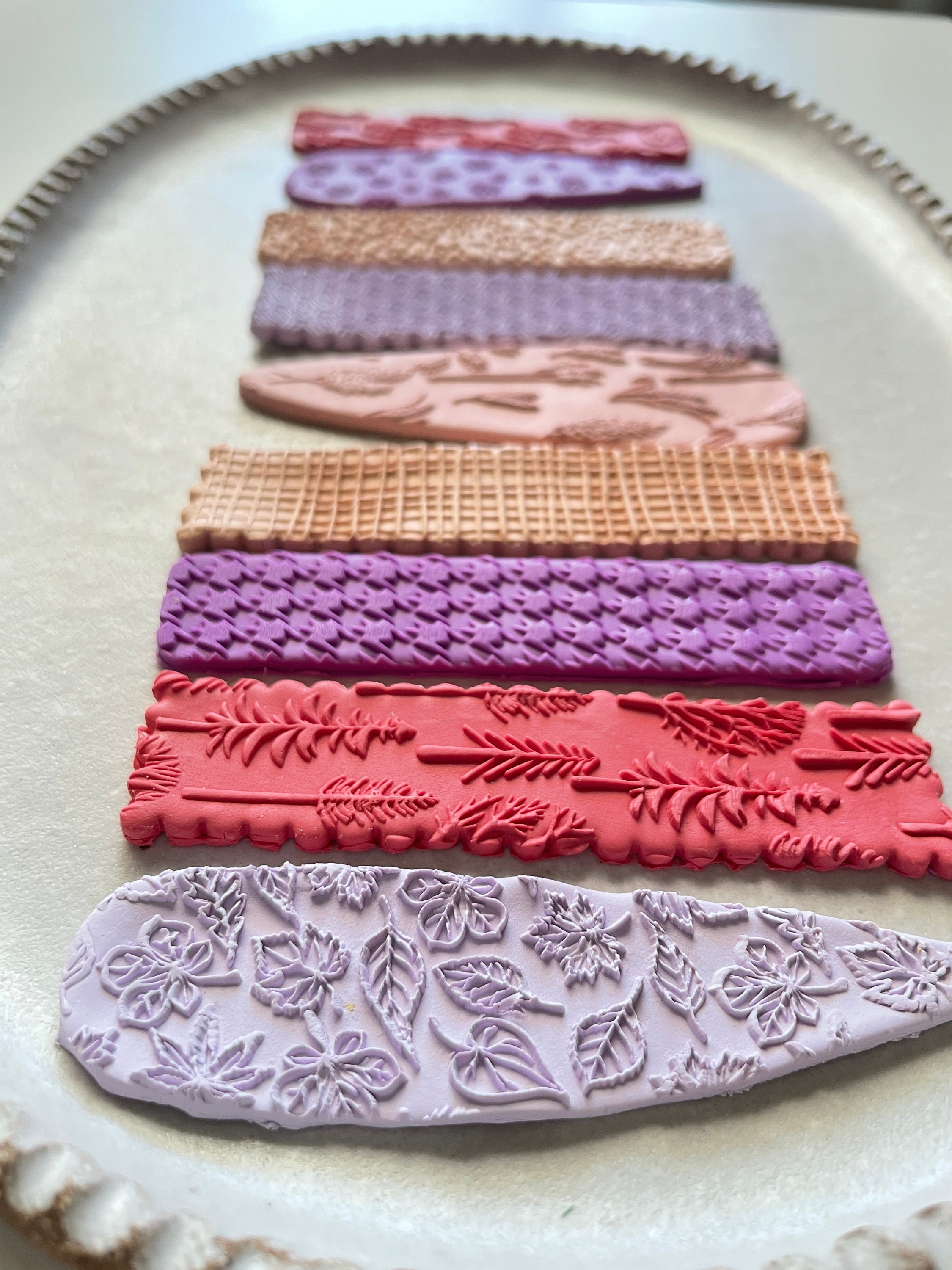 Polymer Clay Texture Mat Impression Sheet Grid Organic - Etsy