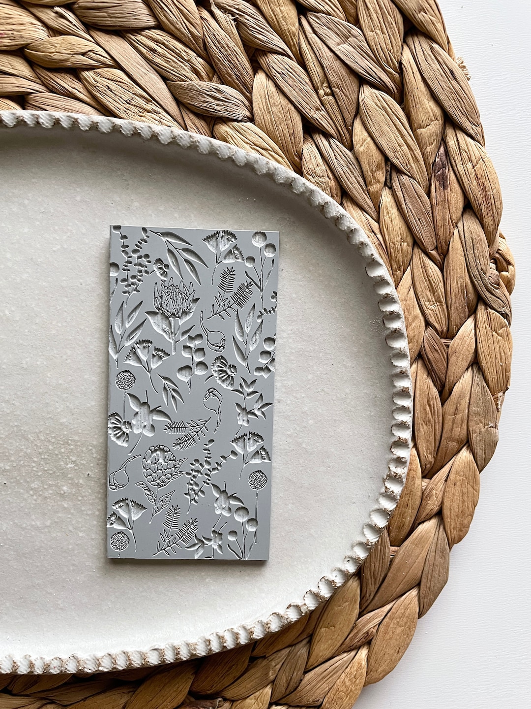 Polymer Clay Texture Mat | Australiana Native Botanical | Rubber ...