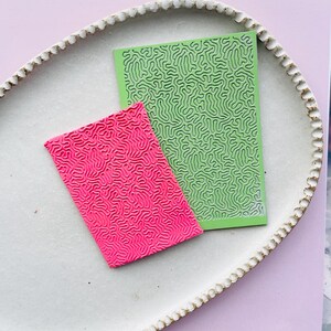 Clay Texture Mat | Squiggles Texture for Polymer Clay Metal Clay ...
