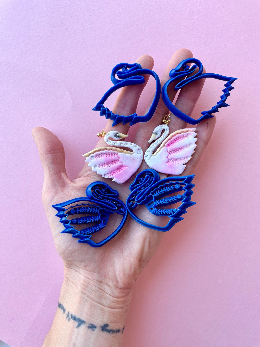 Clay Cutter | Swan Shape Cutters for Polymer Clay and Ceramics ...