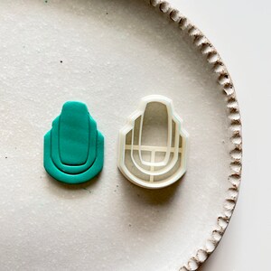 Polymer Clay Shape Cutter | Art Deco Embossing Earring Mould | DIY Clay ...
