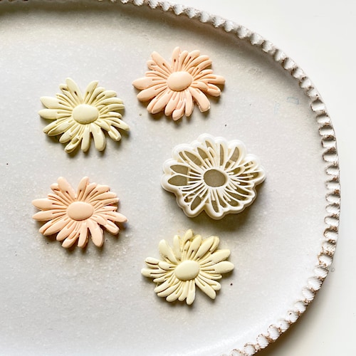 Polymer Clay Shape Cutter flower Embossing Cutters Stamp - Etsy