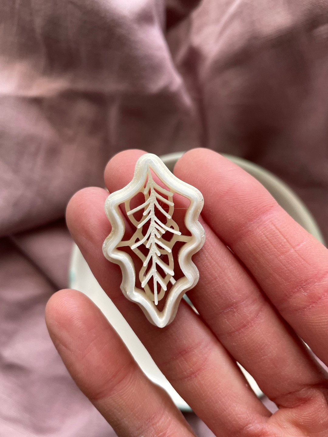 Leaf Shape Cutter for Polymer Clay | Poinsettia Holly Flower Cut Out ...