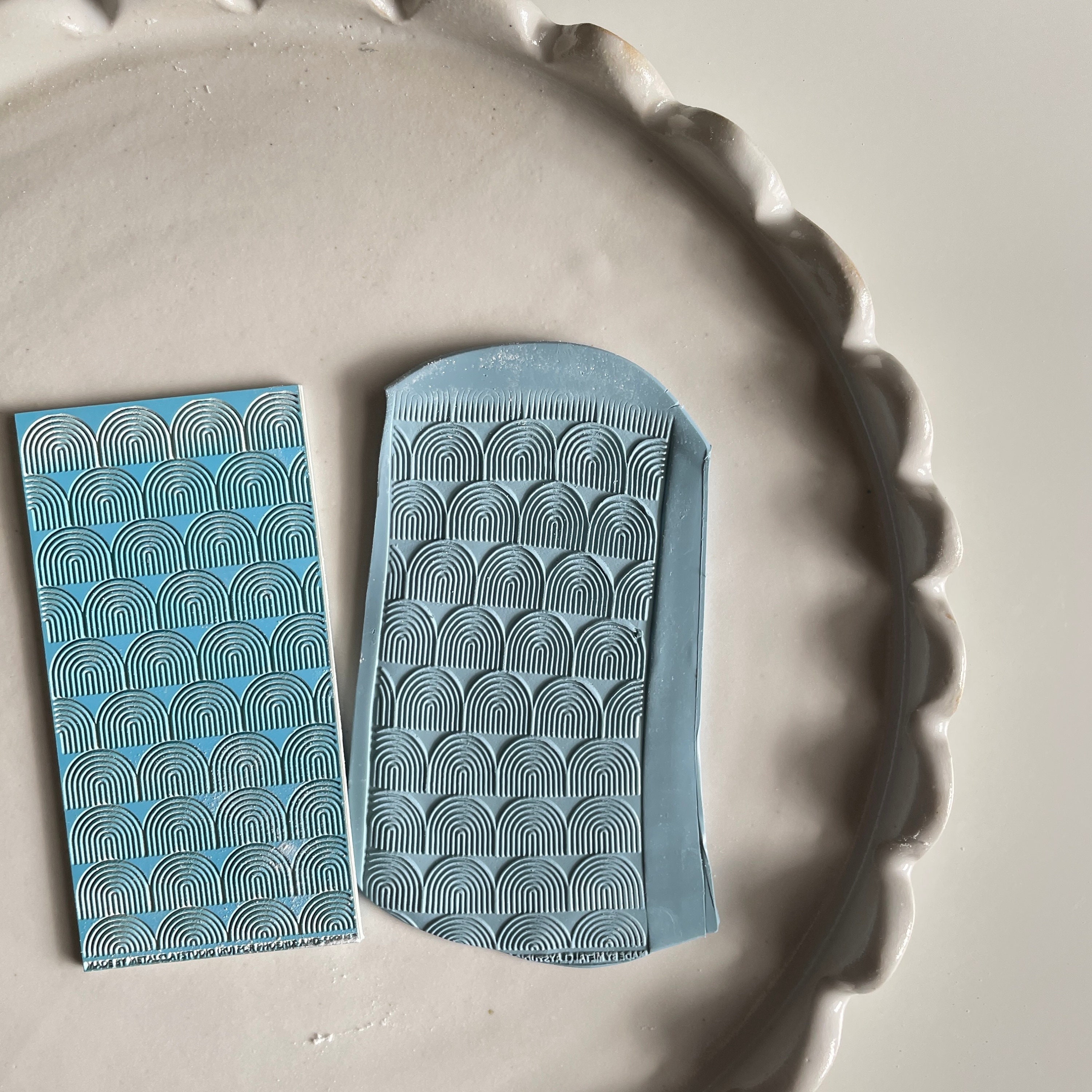 Polymer Clay Texture Mat Art Deco Rainbow Arches Texture - Etsy