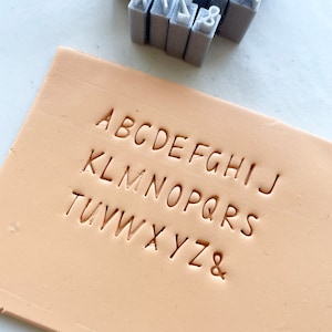Alphabet Clay Stamps | Polymer Clay Letters Stamps | Embossing Stamp ...
