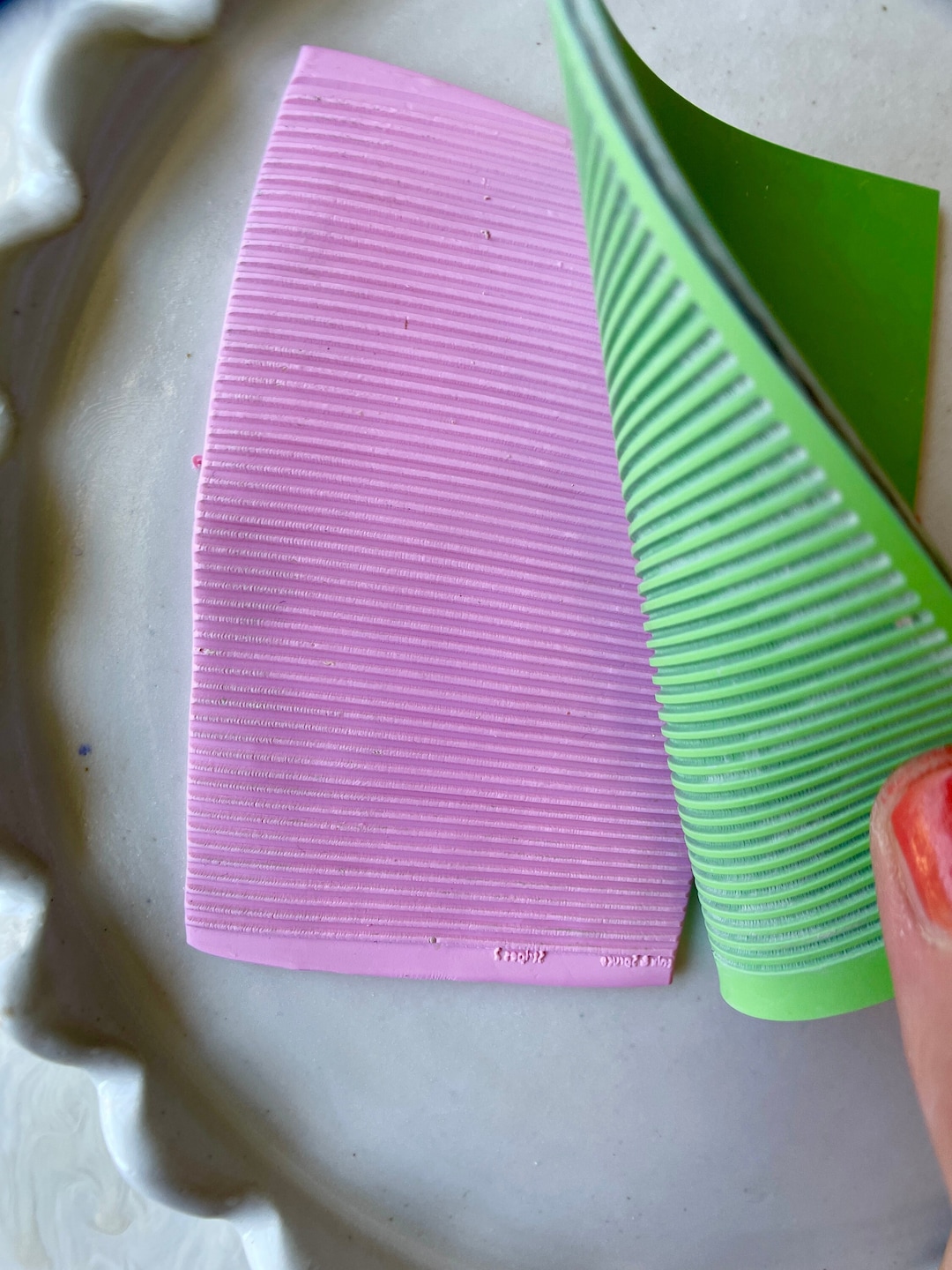 Clay Texture Mat | Stripes Texture for Polymer Clay Metal Clay Ceramic ...