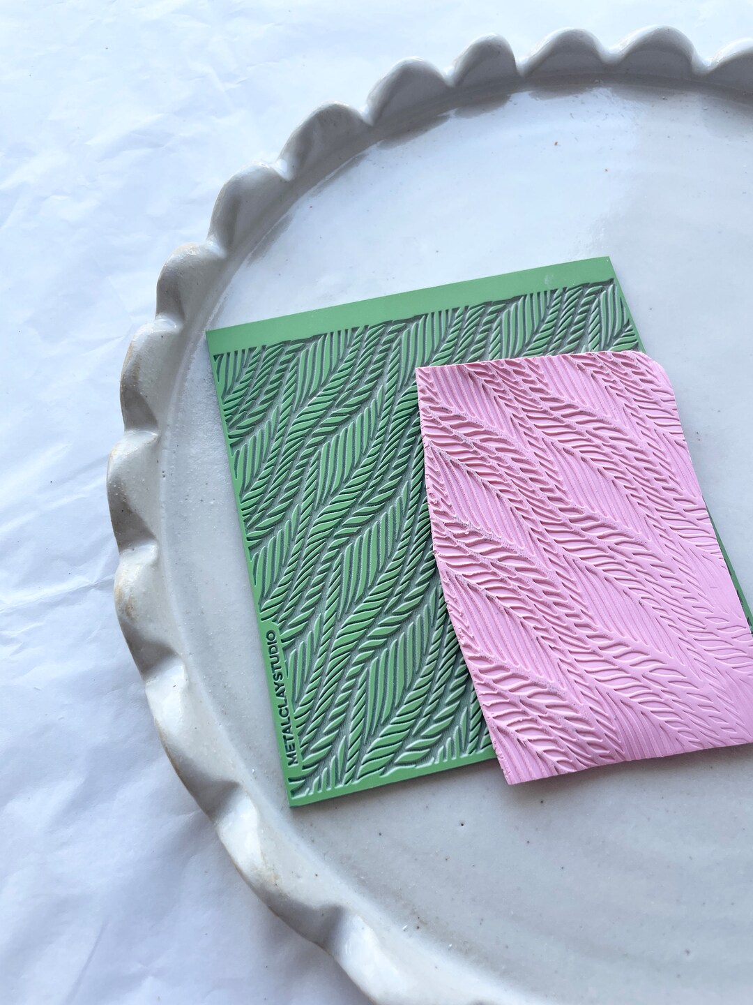 Polymer Clay Texture Mat | Leaves Texture Sheet | Metal Clay Texture ...