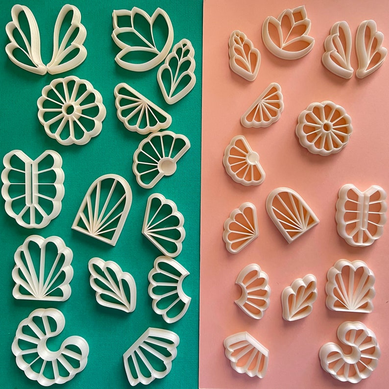 Polymer Clay Shape Cutters BUNDLES Medium Size Embossing - Etsy Australia