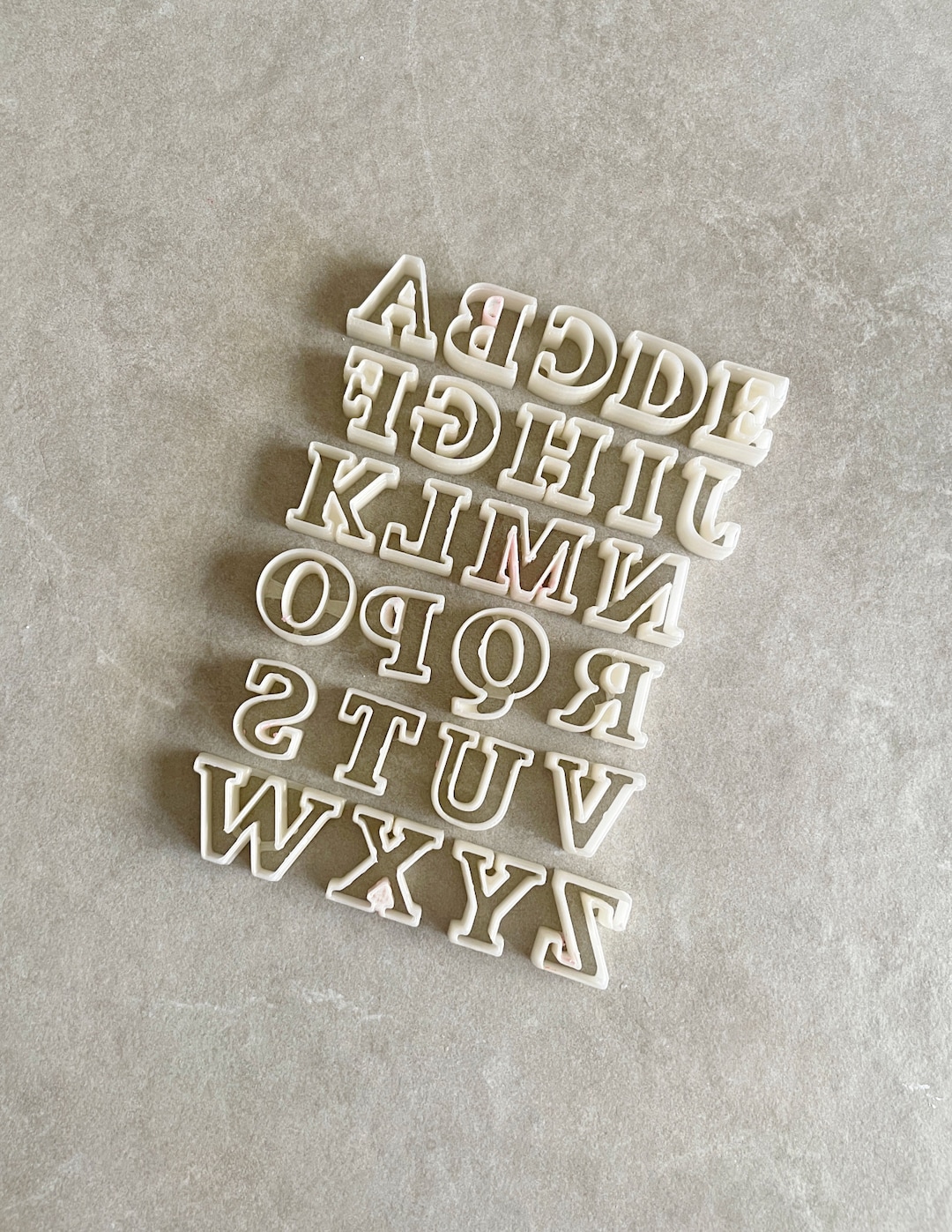 Alphabet Clay Cutters | Small Letter Clay Cutters | Studs Clay Cutters ...