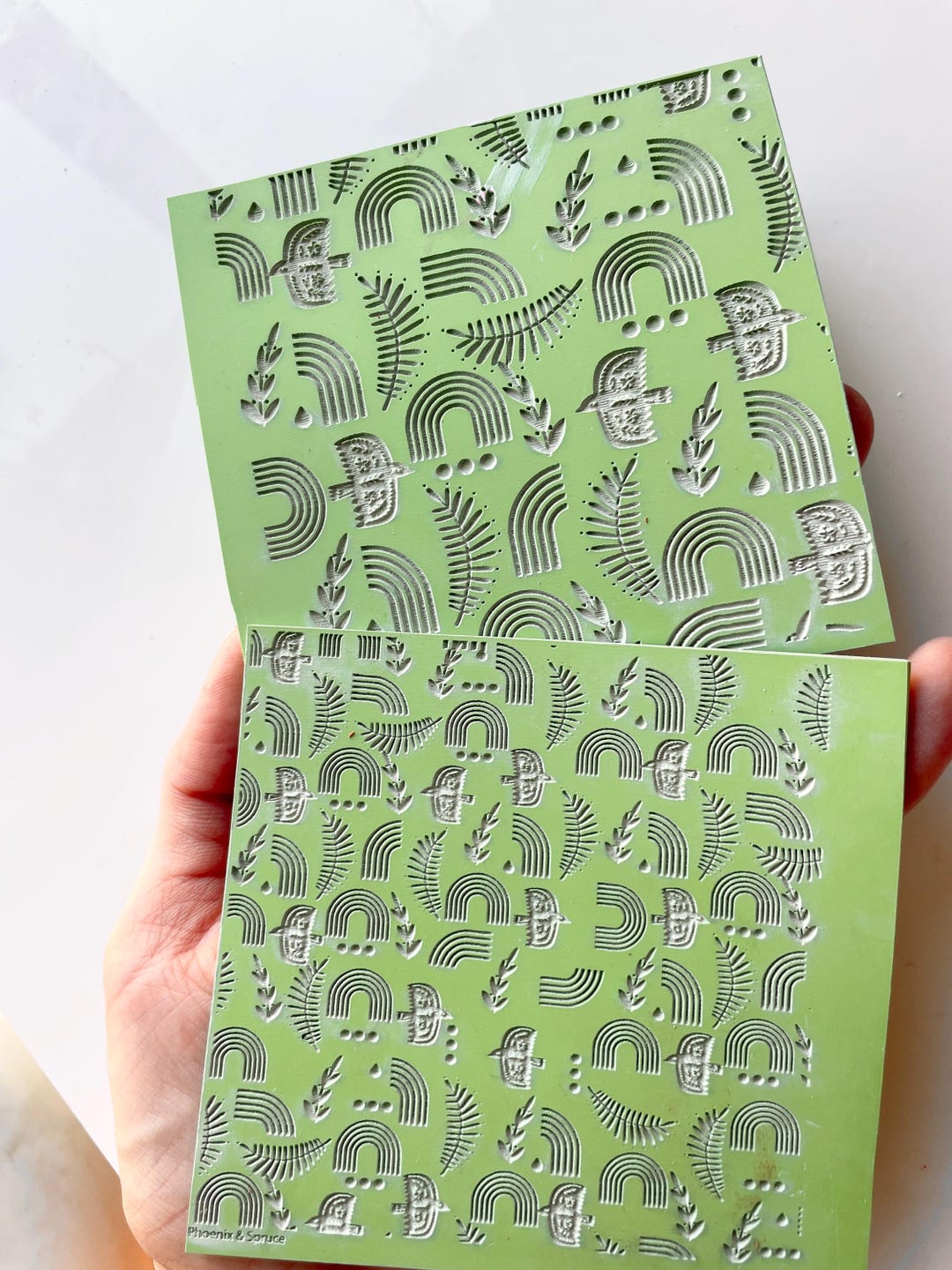 Clay Texture Mat | Boho Texture Mat for Polymer Clay Metal Clay Ceramic ...