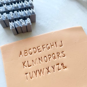 Alphabet Clay Stamps | Polymer Clay Letters Stamps | Embossing Stamp ...