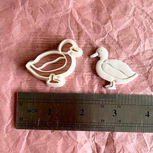Duck Shape Cutter for Polymer Clay | Bird Farm Animal Set of 2 Cut Out ...